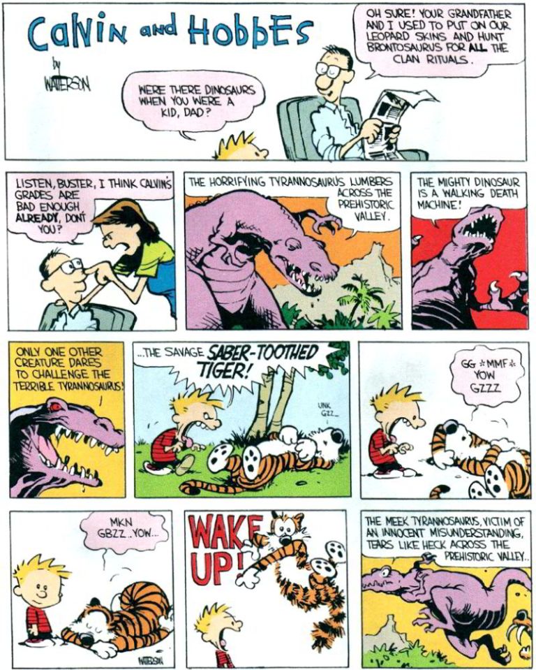 The Saturday Comics: Calvin and Hobbes. | Mr. Blog's Tepid Ride